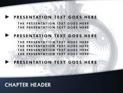 Royalty Free Abstract Art PowerPoint Template in Blue
