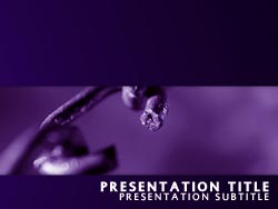 Royalty Free Breaking the Chains PowerPoint Template in Purple