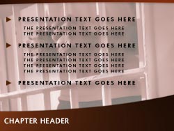 Royalty Free Prison PowerPoint Template in Orange