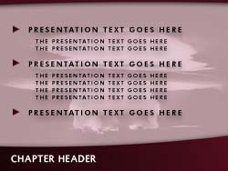 Royalty Free Nuclear Bomb Explosion PowerPoint Template in Red