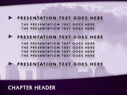 Royalty Free Terrorism PowerPoint Template in Purple
