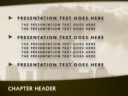 Royalty Free Terrorism PowerPoint Template in Yellow