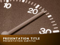 Royalty Free Speed PowerPoint Template in Orange