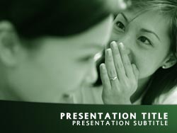 Royalty Free Confidential PowerPoint Template in Green