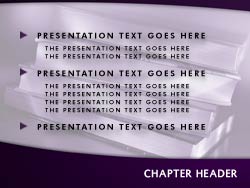 Royalty Free Books PowerPoint Template in Purple