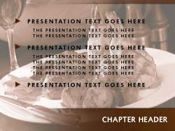 Royalty Free Bon Appetit PowerPoint Template in Orange