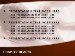 Royalty Free Health Spa Massage PowerPoint Template in Orange