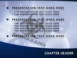 Royalty Free Biohazard PowerPoint Template in Blue