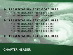 Royalty Free Hurricane Weather PowerPoint Template in Green