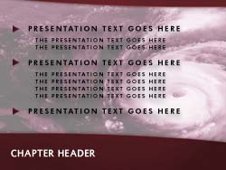 Royalty Free Hurricane Weather PowerPoint Template in Red