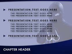 Royalty Free Violent Crime Robbery PowerPoint Template in Blue