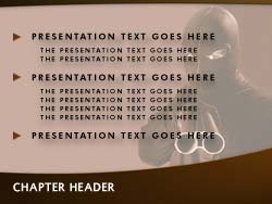 Royalty Free Violent Crime Robbery PowerPoint Template in Orange