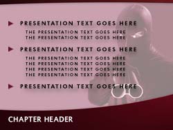 Royalty Free Violent Crime Robbery PowerPoint Template in Red