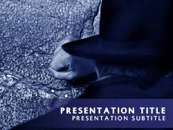 Royalty Free Ask For Forgiveness PowerPoint Template in Blue